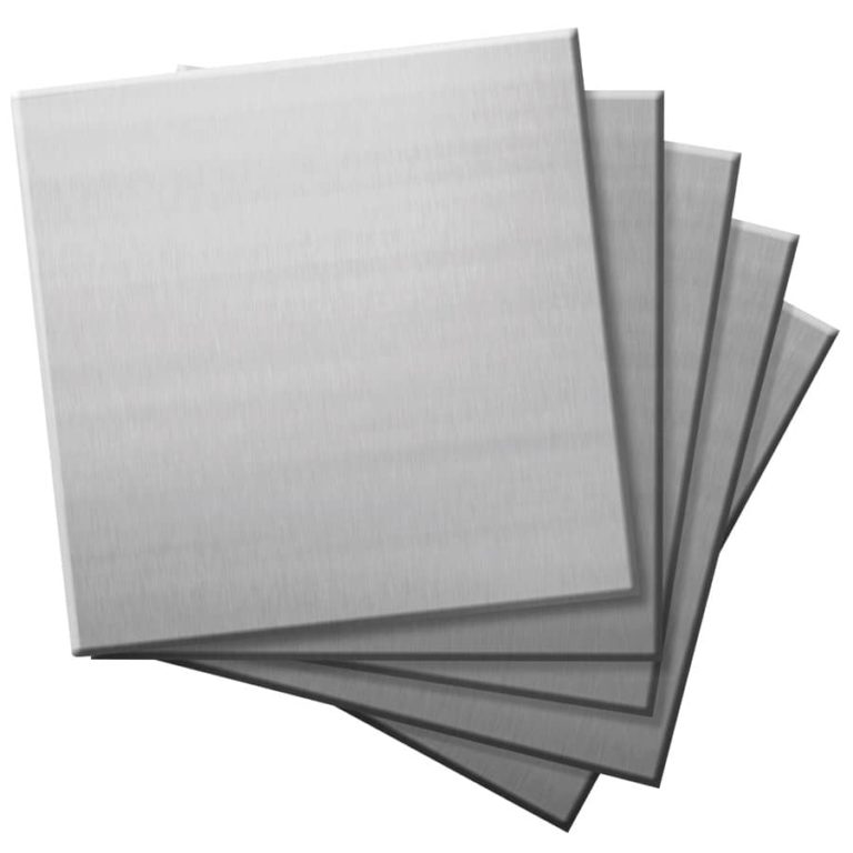 2" X 2" Square Practice Plates, Mild Carbon Steel, 16 ga., 5 Pack - GRS